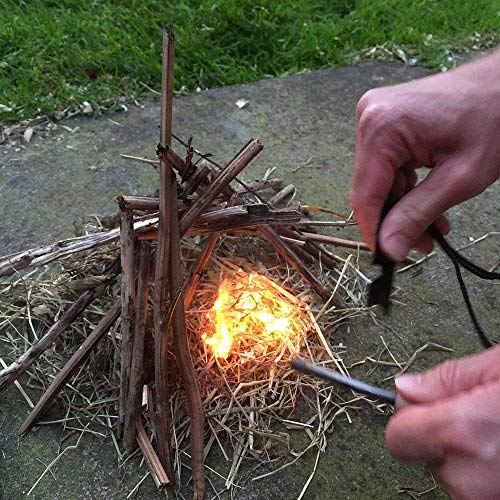 2XPLORE Ignite Bushcraft Fire Steel Magnesium Fire Starter Flint ...